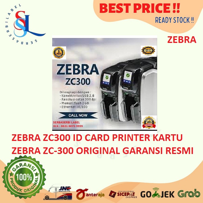 Jual ZEBRA ZC300 ID CARD PRINTER KARTU ZEBRA ZC-300 ORIGINAL GARANSI RESMI | Shopee Indonesia