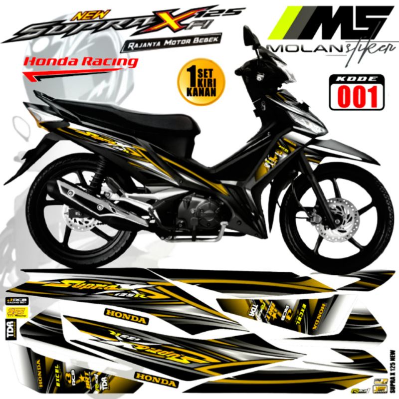 Jual Decal Sticker Striping Variasi Supra X 125 Fi 2016-2022 New Honda ...