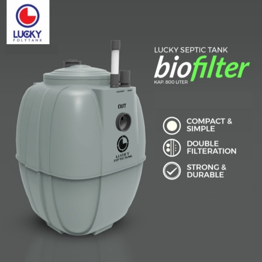 Jual Septic Tank / Tangki Septik Lucky Biofilter 800 liter | Shopee ...