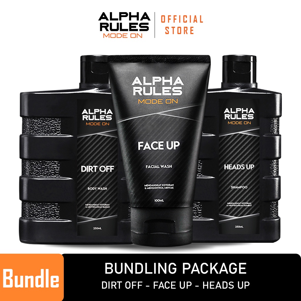 Jual ALPHA RULES BUNDLING PACKAGES FACE UP - DIRT OFF - HEADS UP ...