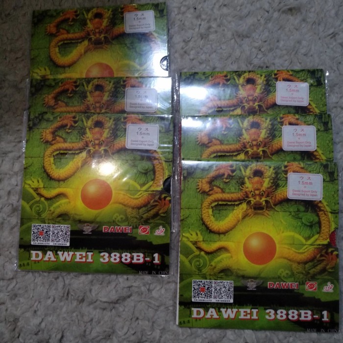 Jual Bat Karet Bintik Serang / Pendek Dawei 388B-1 Sponge 1.5Mm Dan 1.8 Mm | Shopee Indonesia