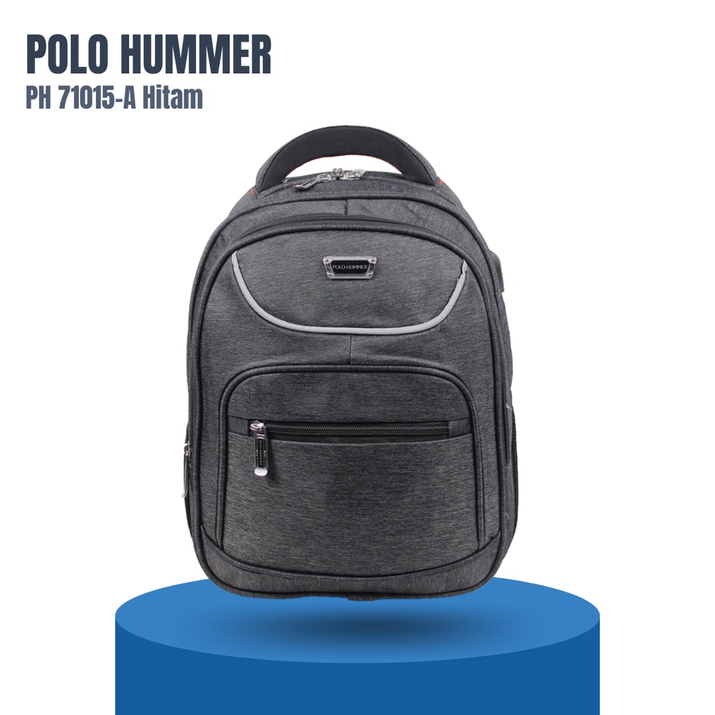 Jual Tas Ransel Laptop Pria Kantor Backpack Import Polo Hummer 71015 ...