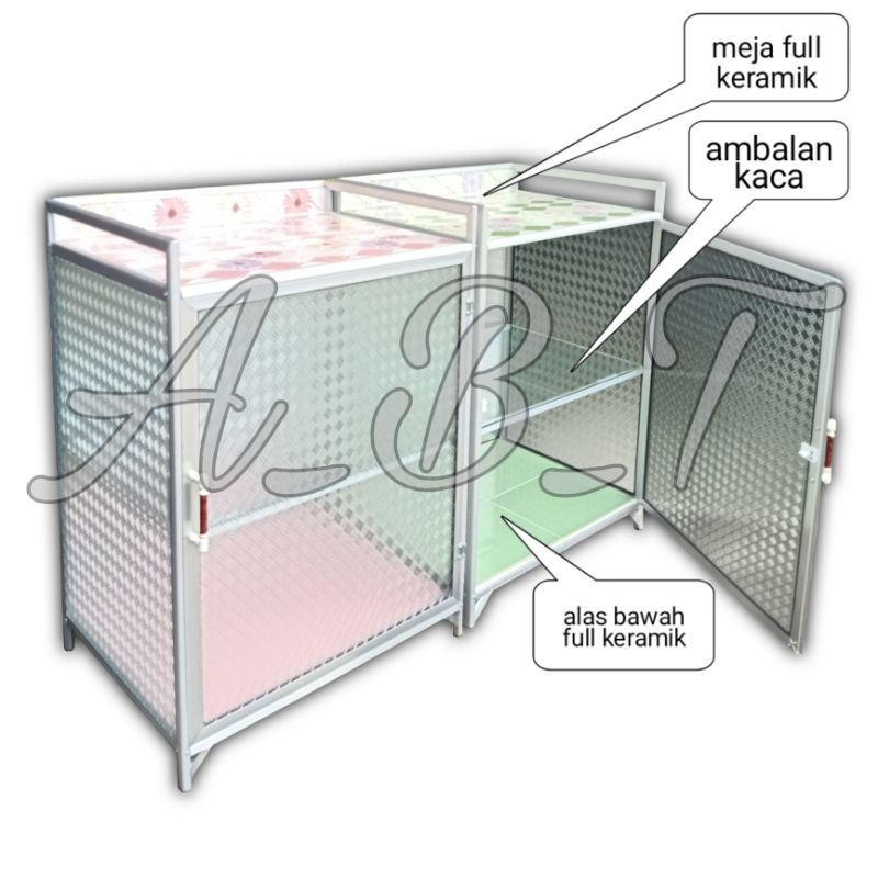 Jual rak kompor//meja dispenser 1 pintu full ambal | Shopee Indonesia
