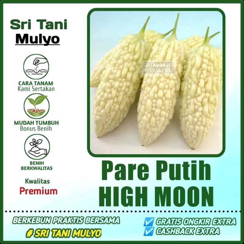 Jual Benih Bibit Pare Putih HIGH MOON - Bibit Tanaman Sayur Sayuran ...
