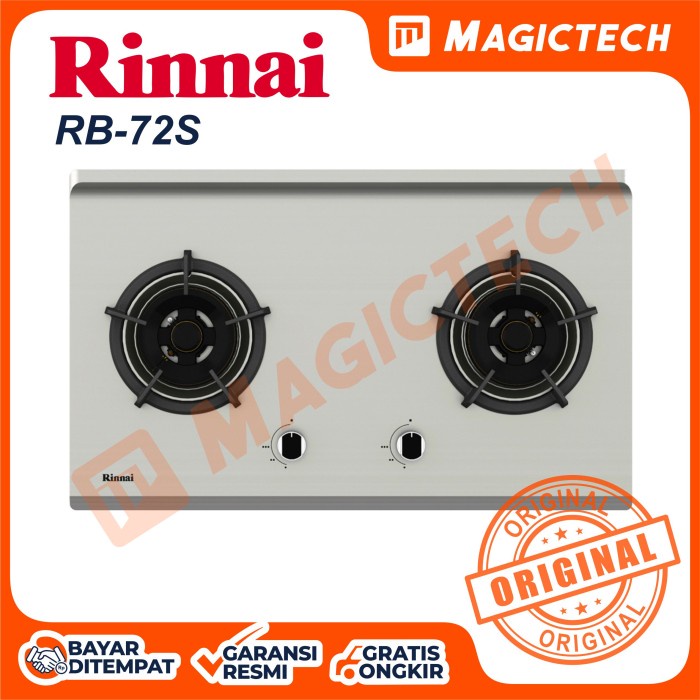 Jual KOMPOR TANAM RINNAI 2 TUNGKU RB-72S - STAINLESS STEEL | Shopee Indonesia