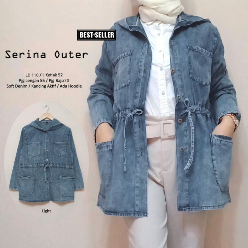Jual SERINA OUTER SOFT JEANS | Shopee Indonesia