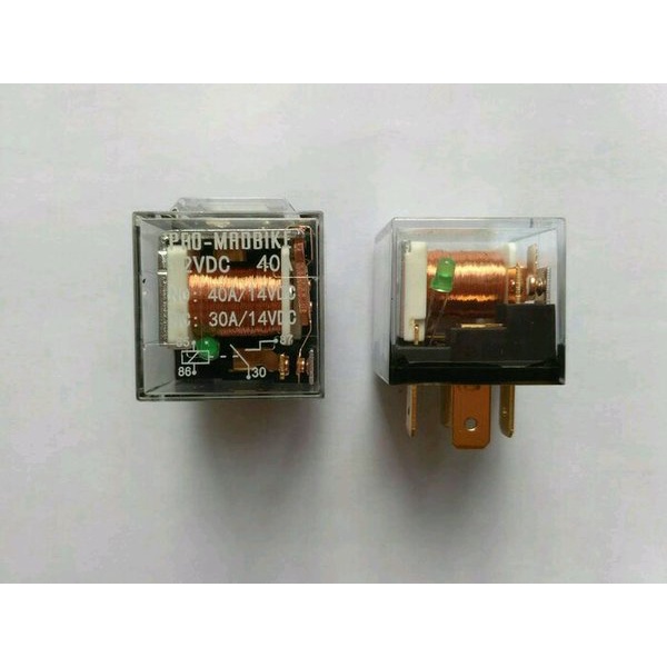 Jual relay lampu motor dan mobil 4 kaki 12v 80A serbaguna | Shopee ...