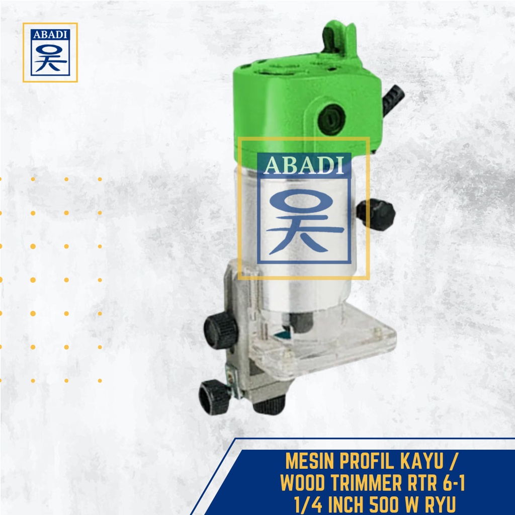 Jual MESIN PROFIL KAYU / WOOD TRIMMER RTR 6-1 1/4 INCH 500 W RYU ...