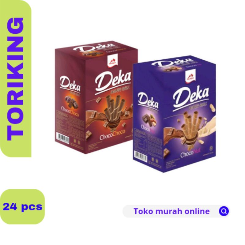 Jual DEKA WAFER ROLL - COKLAT/COKLAT NUT ( 1Box isi 24pcs @8,5gr ...