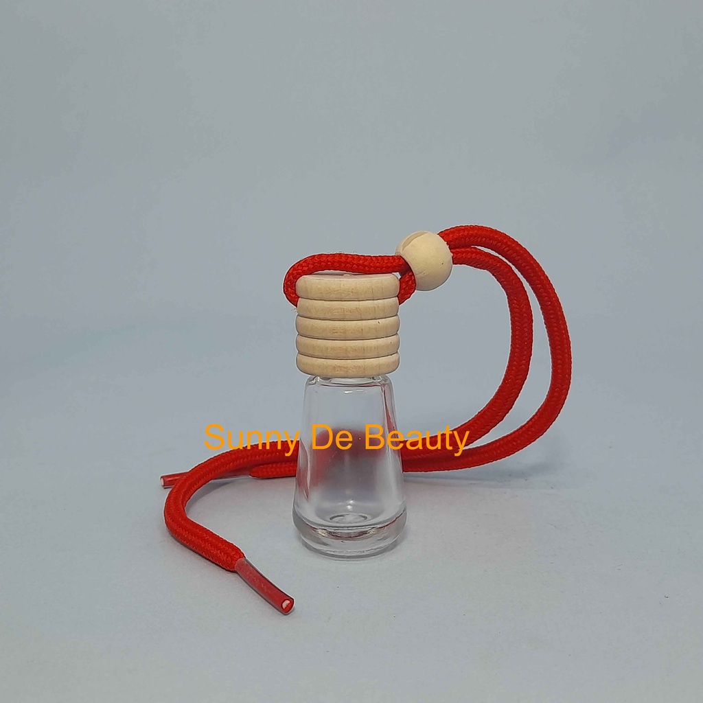 Jual Botol Parfum Gantung 5 Ml Lonjong Tutup Kayu Bulat / Botol Kaca ...