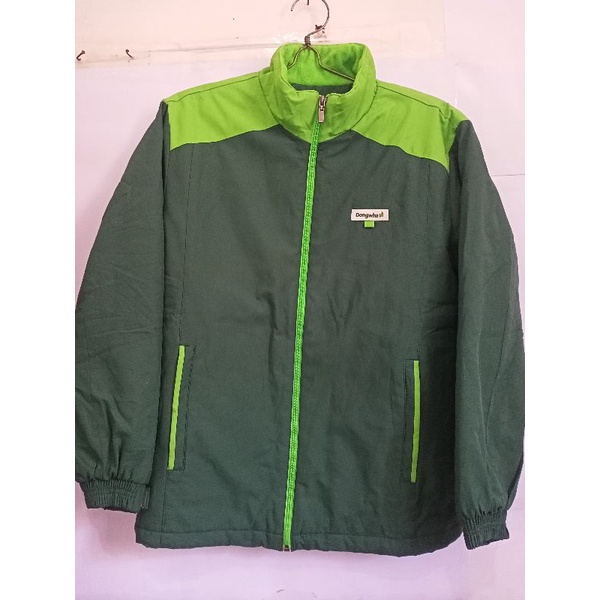 Jual Jacket Gelembung Puffer Dakron Merek Rexin Hijau Tua List Hijau ...