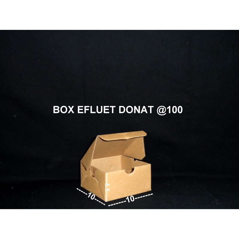 Jual [50 BIJI] dos efluet donat ukuran 10x10 Dus Donat isi 1 Uk 10x10x5 ...