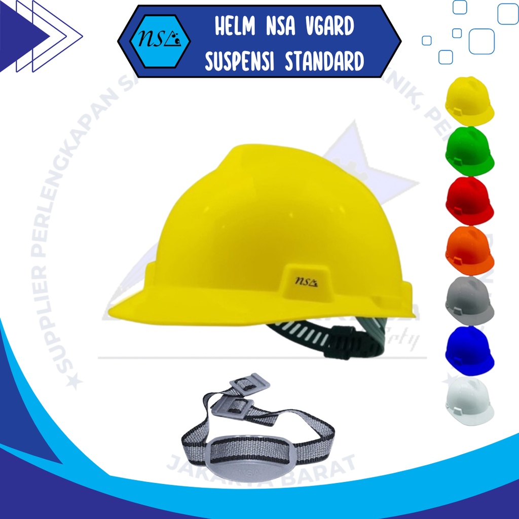 Jual Helm Topi Proyek NSA Vgard Suspensi Standard SNI | Shopee Indonesia