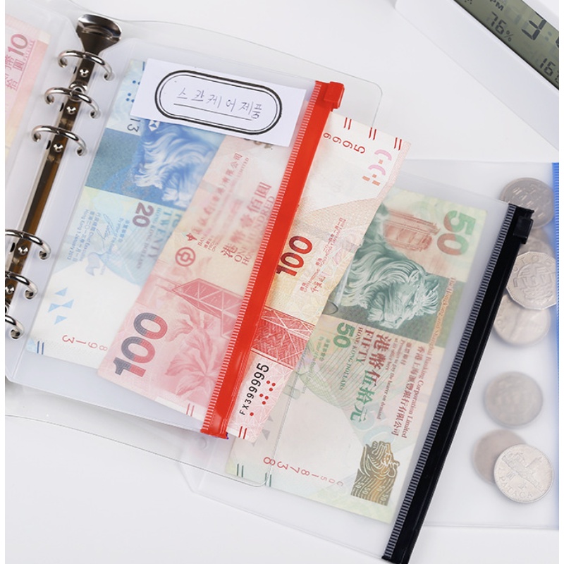 Jual Zipper Pocket Binder A5 A6 A7 B5 A4 Transparent / Ziplock Bag ...