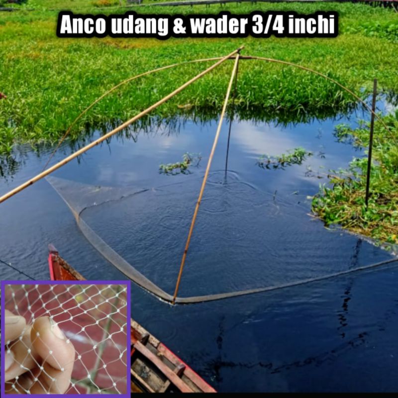 Jual Sirib ikan / tangkul ikan / jaring anco udang & ikan kecil lubang ...