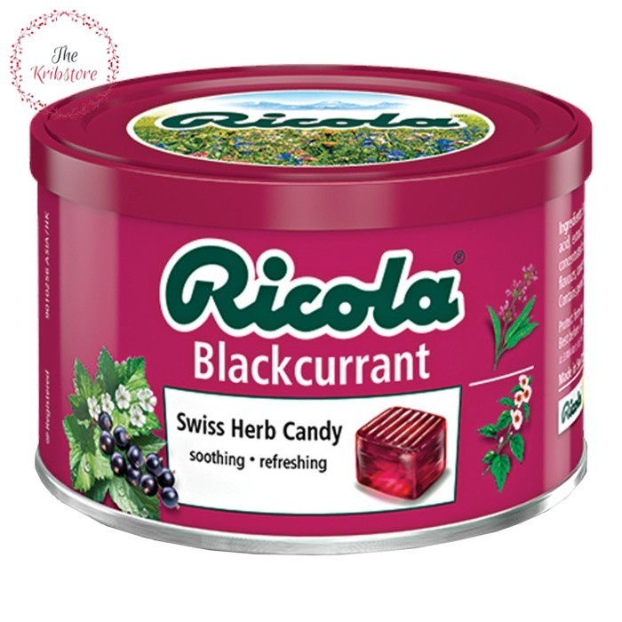 Jual RICOLA Blackcurrant Candy Drum Tin Permen Mint Kaleng 100 gr ...