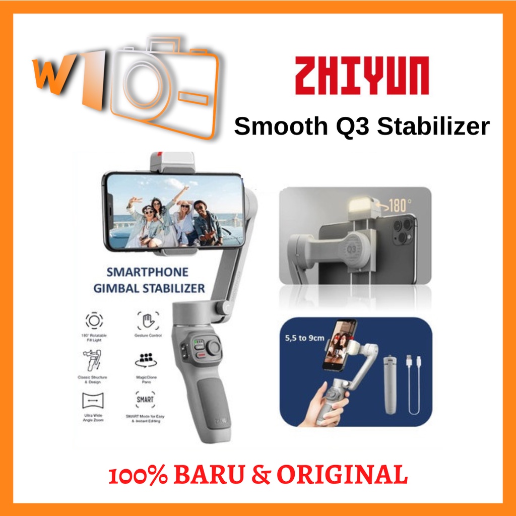 Jual Zhiyun Smooth-Q3 Smartphone Gimbal Stabilizer | Shopee Indonesia