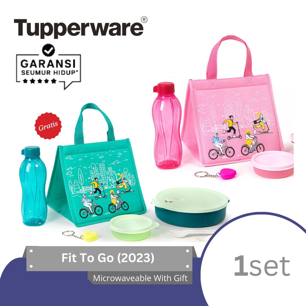Jual Lunch box set - Fit To Go Tupperware tempat makan | Shopee Indonesia