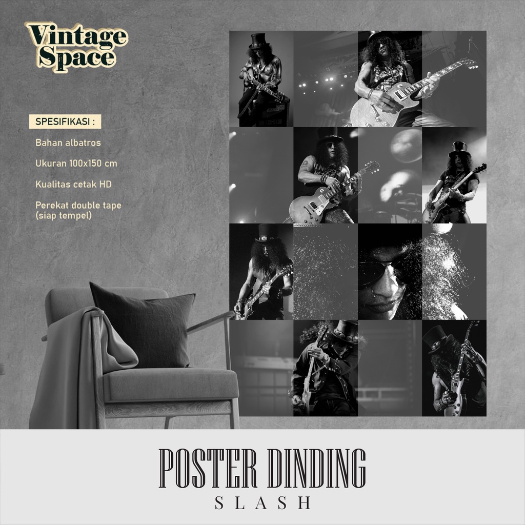 Jual Wallpaper dinding / poster slash / wallpaper slash / poster rock ...