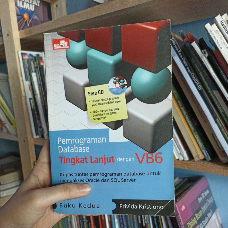 Jual Buku Pemrograman Database Tingkat Lanjut Dengan VB6 Privida Kristiono preloved original ...