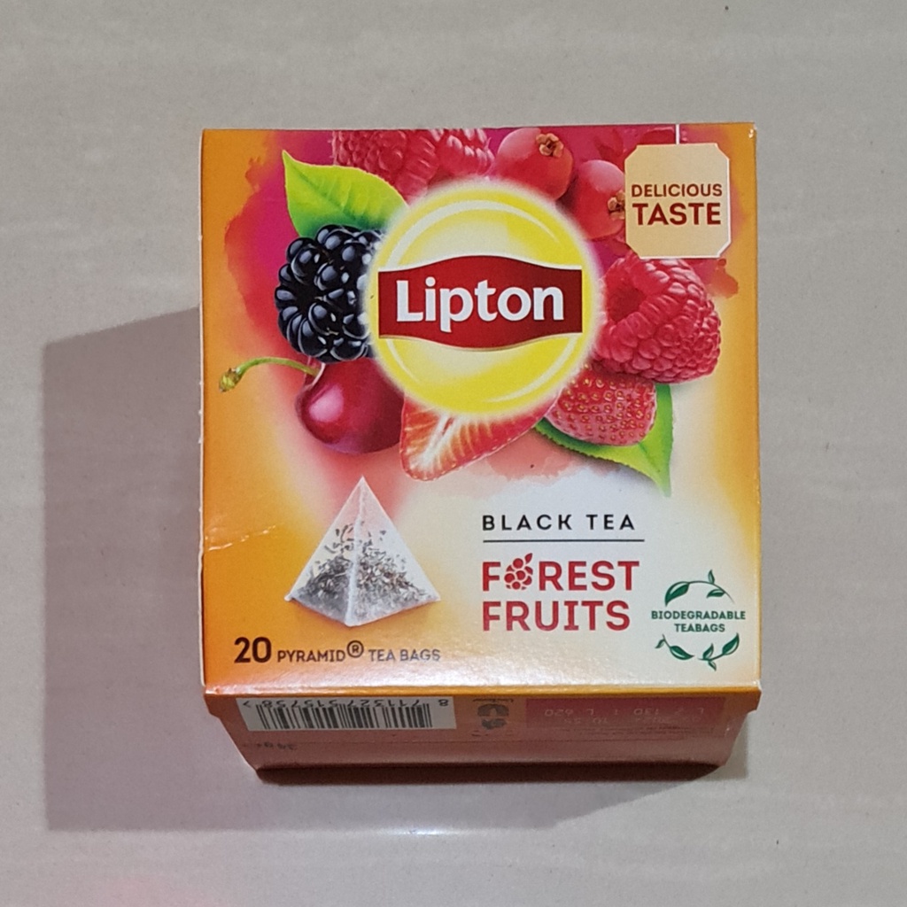Jual Lipton Black Tea Forest Fruit Pyramid Tea Bags 20 x 1.7 Gram ...
