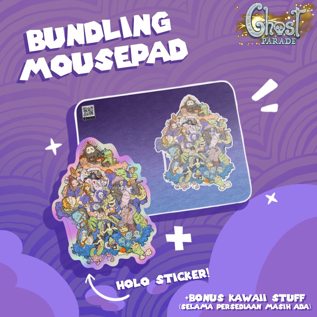 Jual Bundling Mouse Pad plus Sticker Gunungan Besar | Shopee Indonesia