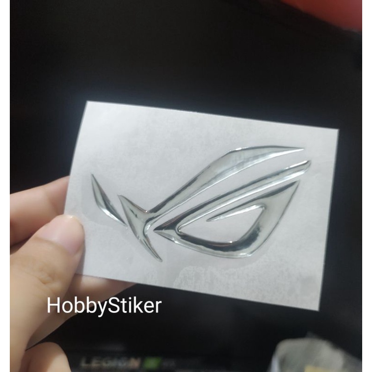 Jual Stiker asus rog republic of gamer silver Chrome laptop gaming ...
