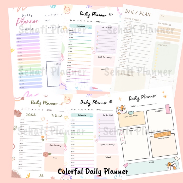 Jual Kertas Colorful Daily Planner A5 & B5 Kertas Binder Loose Leaf ...