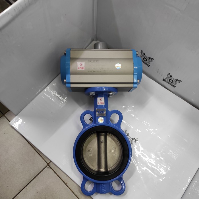 Jual Pneumatic Pneumatic Actuator Butterfly Valve 4" Inch Solenoid ...