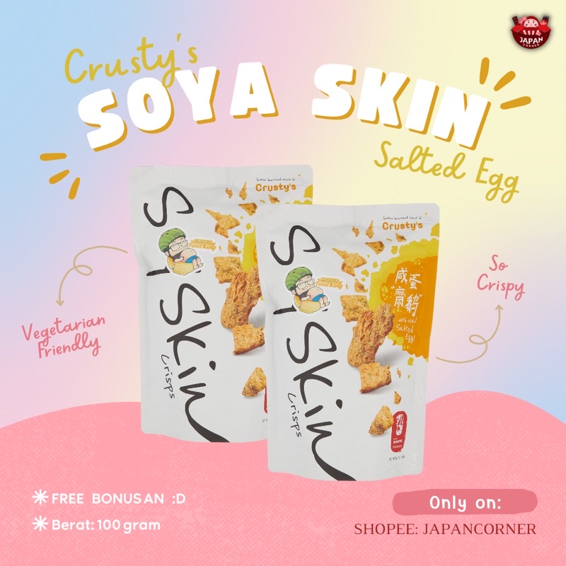 Jual Crusty salted egg soya skin crips | Shopee Indonesia