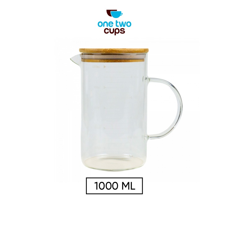 Jual One Two Cups Gelas Takar Ukur Measuring Cup Glass - GG-18-1000ML | Shopee Indonesia