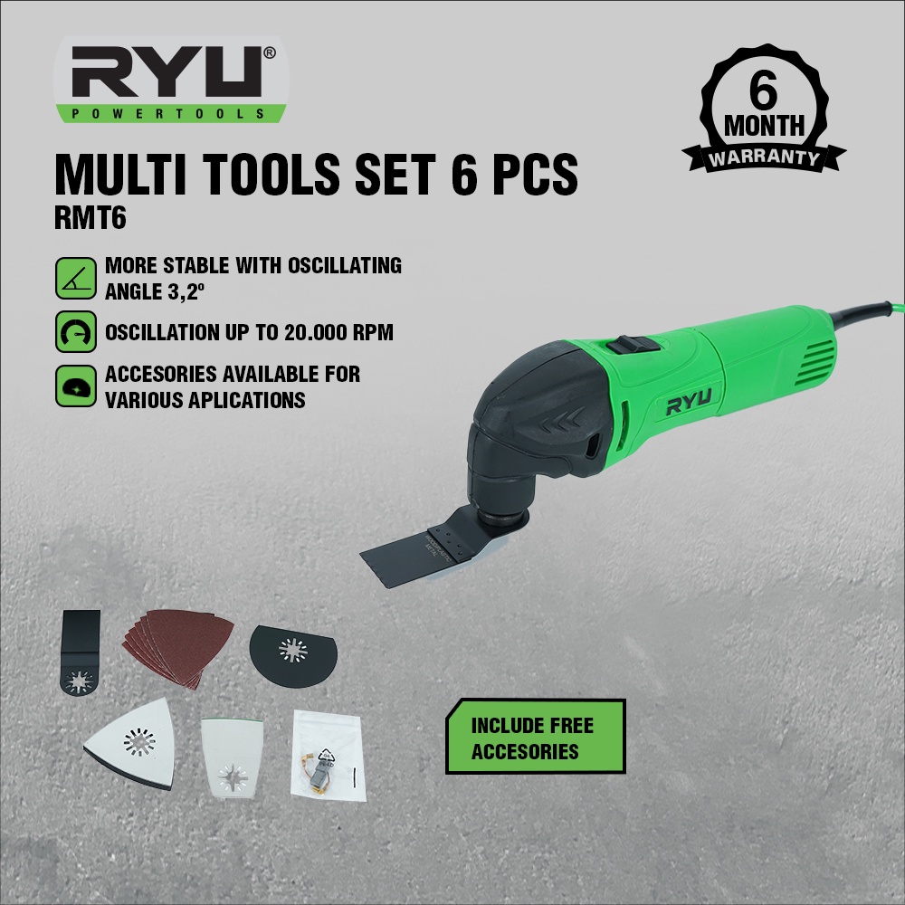 Jual Ryu multi tools set 6 pcs - mesin oskilasi - mesin multi guna ...
