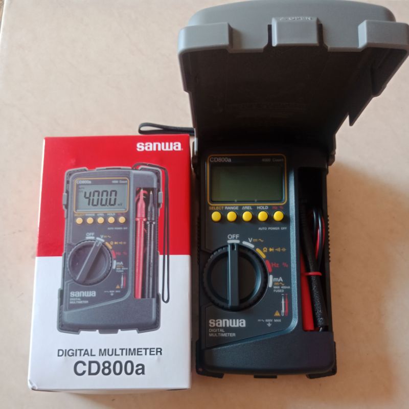 Jual digital multimeter sanwa CD800a multitester arus listrik | Shopee ...
