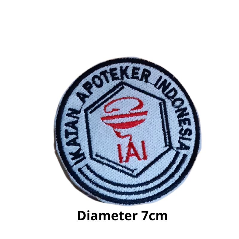 Jual Emblem Bordir Logo IAI Ikatan Apoteker Indonesia | Shopee Indonesia