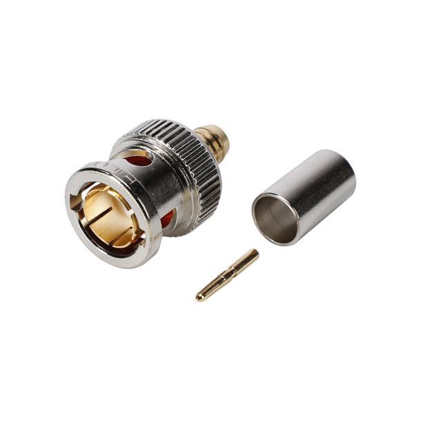 Jual Konektor BNC crimp RG58 / RG59 /RG6 75ohm high quality HD SDI RG 58/RG59/RG6 connector 75 ...
