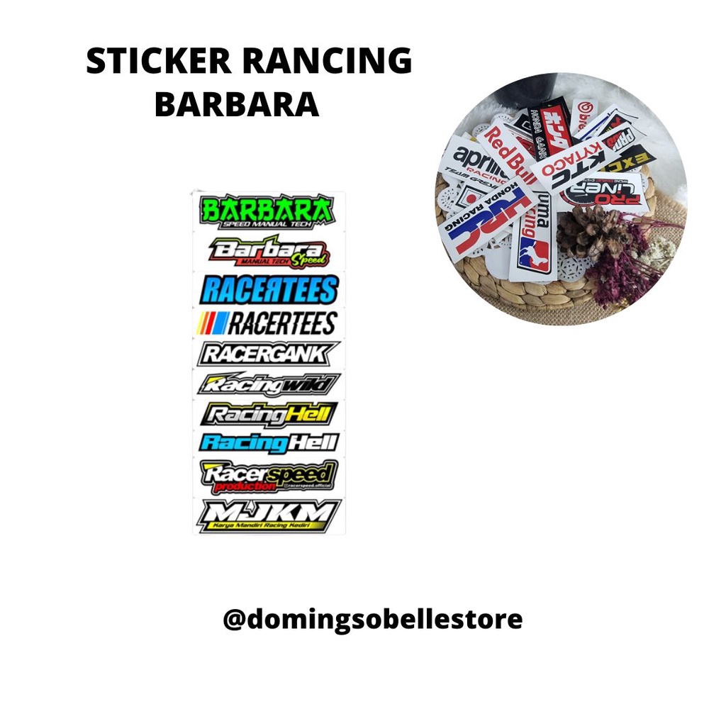 Jual Stiker Herex Stiker Motor Racing Isi 30 / STIKER RACING START ...
