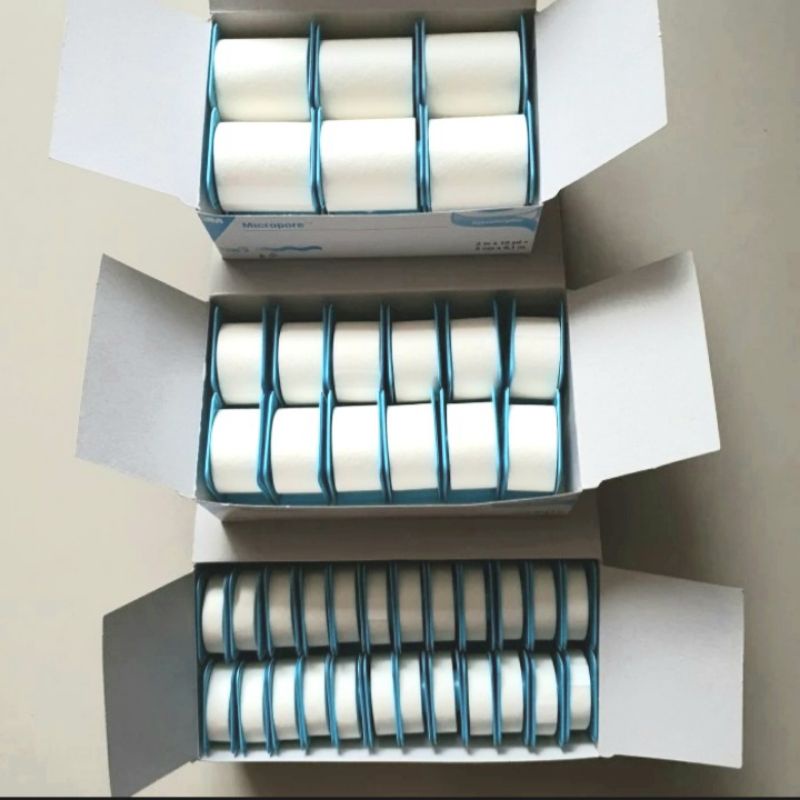 Jual Micropore 1/2 inch 3M ORIGINAL 1box isi 24pcs Micropore Surgical ...