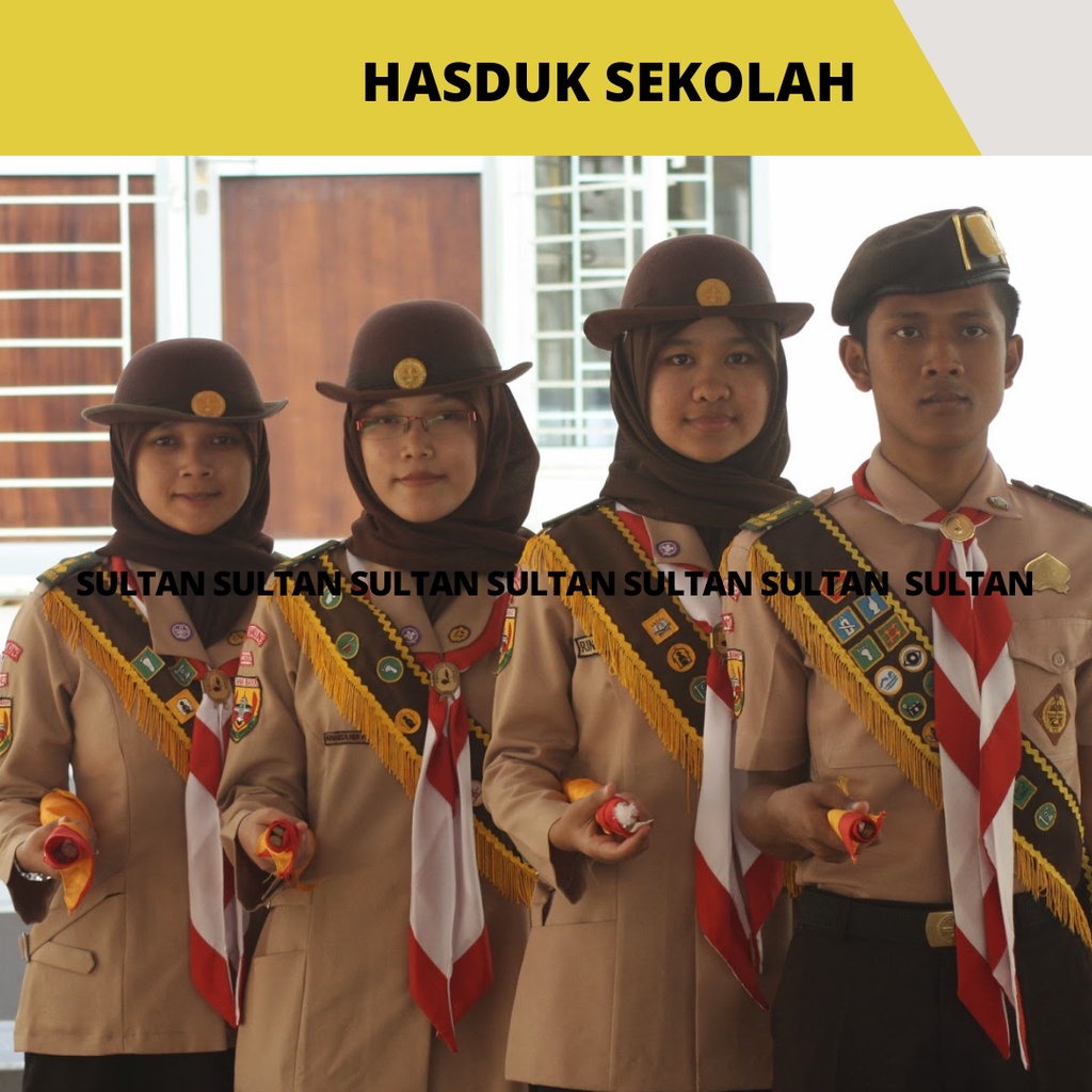 Jual HASDUK MERAH PUTIH Hasduk Kacu Pramuka Merah Putih untuk SD/SMP ...