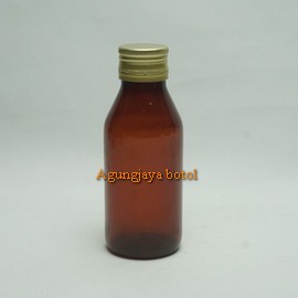 Jual Botol Sirup Obat 100 Ml Coklat Pet Tutup Alu Ulir / Plastik ...