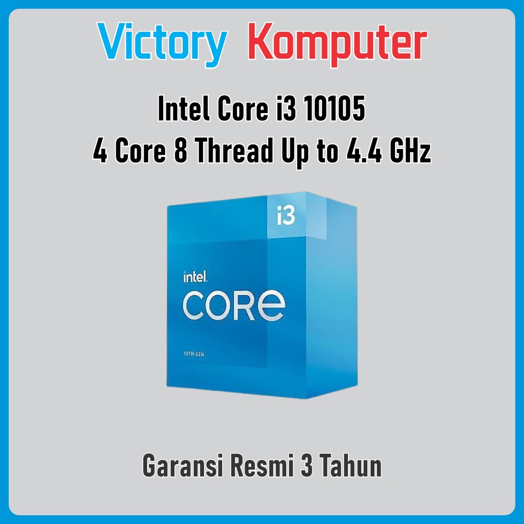 Jual Prosesor Intel Core i3 10105 Box Up to 4.4 GHz Intel Gen 10th Desktop Processor Socket ...