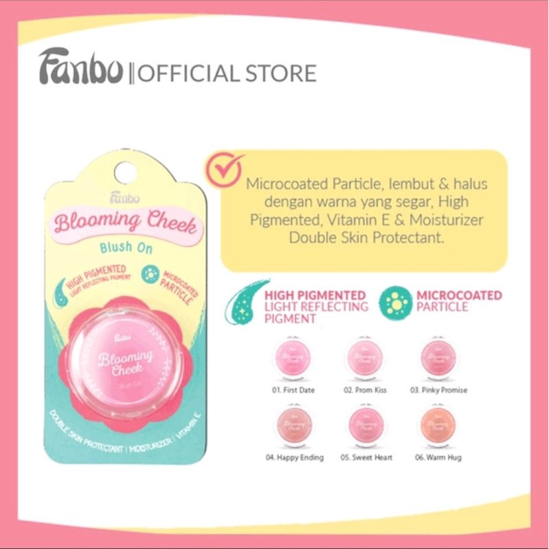 Jual Fanbo Precious White Blooming Cheek Blush On - Double Skin ...