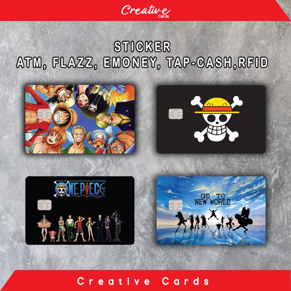 Jual Stiker Sticker Kartu Atm Skin Card Anime - Onepiece Vinyl ...