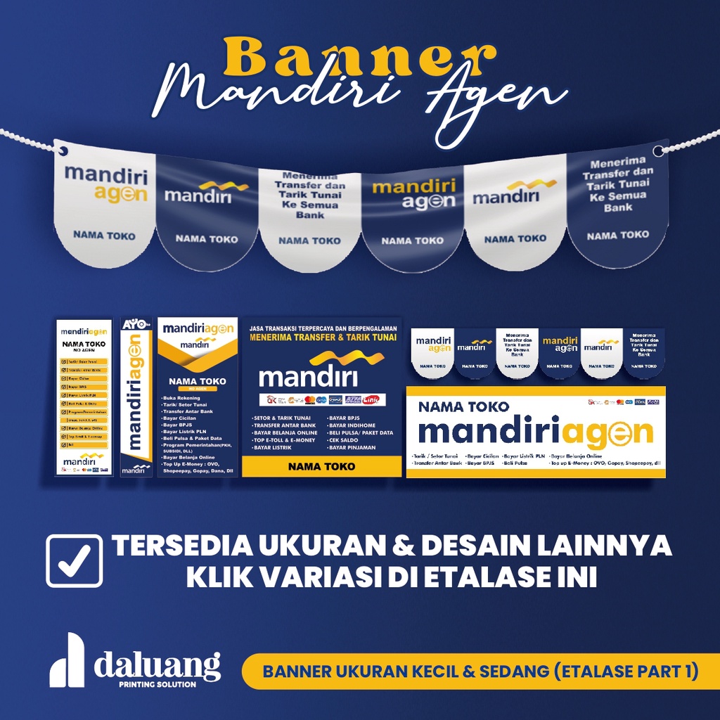 Jual Spanduk Renda Mandiri Agen Custom (Banner Part 1 Ukuran Kecil ...