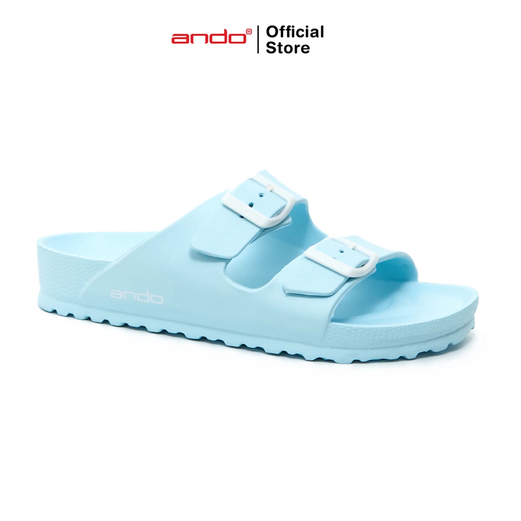 Jual Ando Official Sandal Selop Slip On Ratu Wanita Dewasa - Biru Muda ...