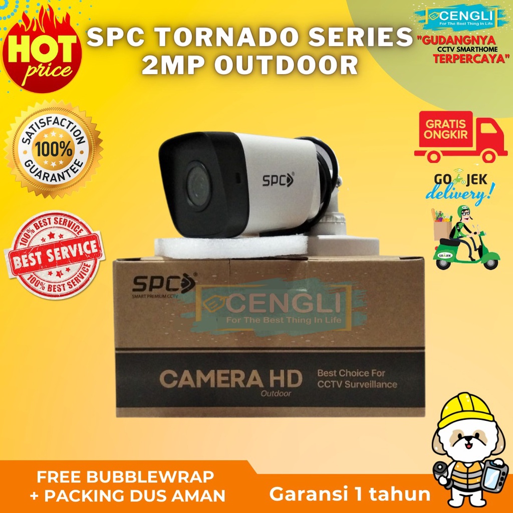 Jual Camera CCTV SPC 2MP Outdoor 2 Mp TORNADO SERIES 4in1 Kamera CVBS ...
