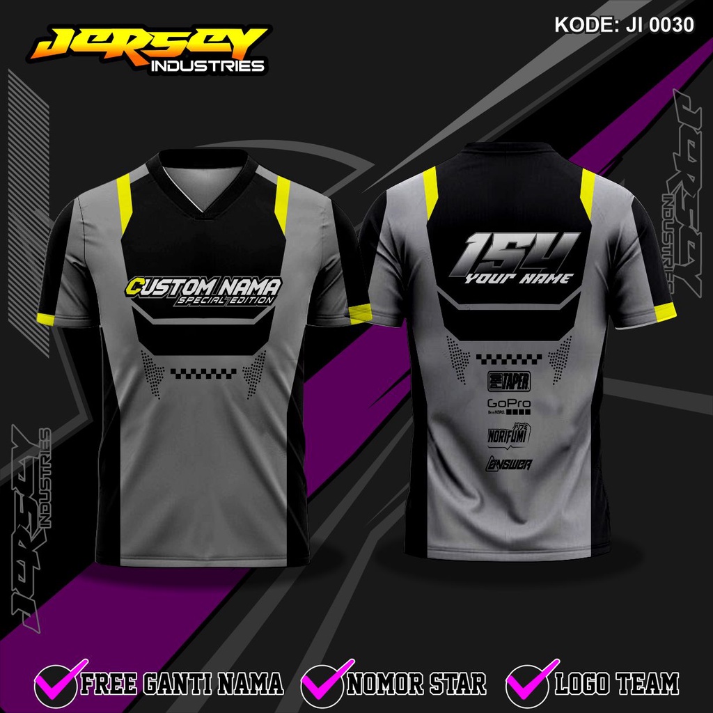 Jual Custom Jersey Team Racing Sport, Kaos Jersey Team Motocross Desain ...