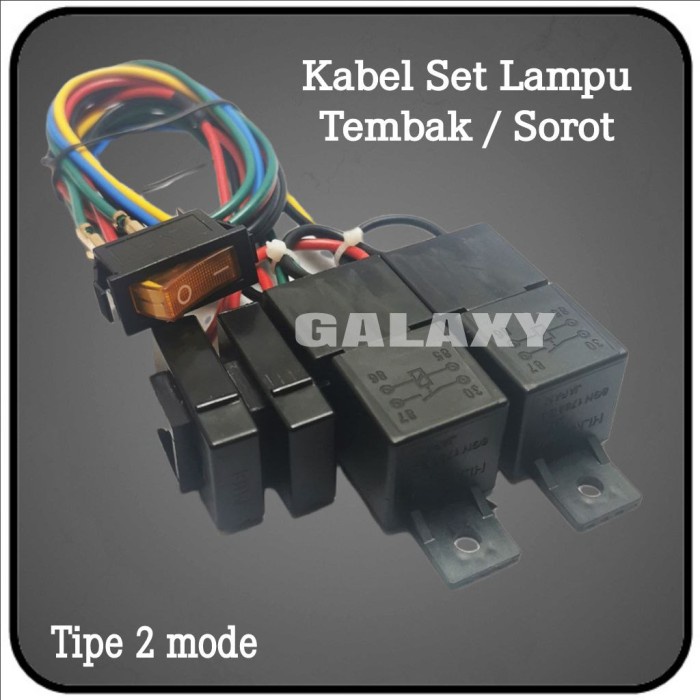 Jual Kabel Set Relay Lampu Tembak / Sorot / Led / Tambahan 2 Mode ...