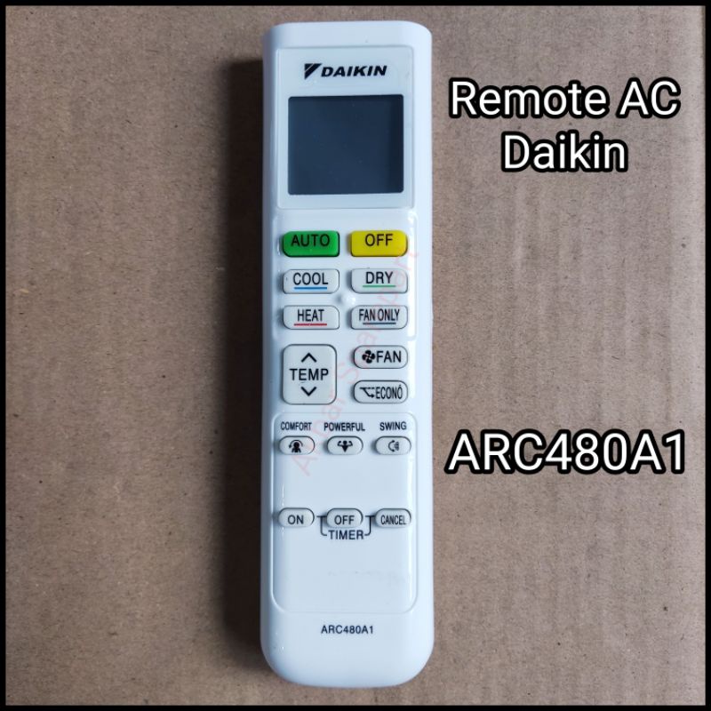 Jual Remote Remot AC Daikin ARC480A1 Panjang ARC480 Series | Shopee ...