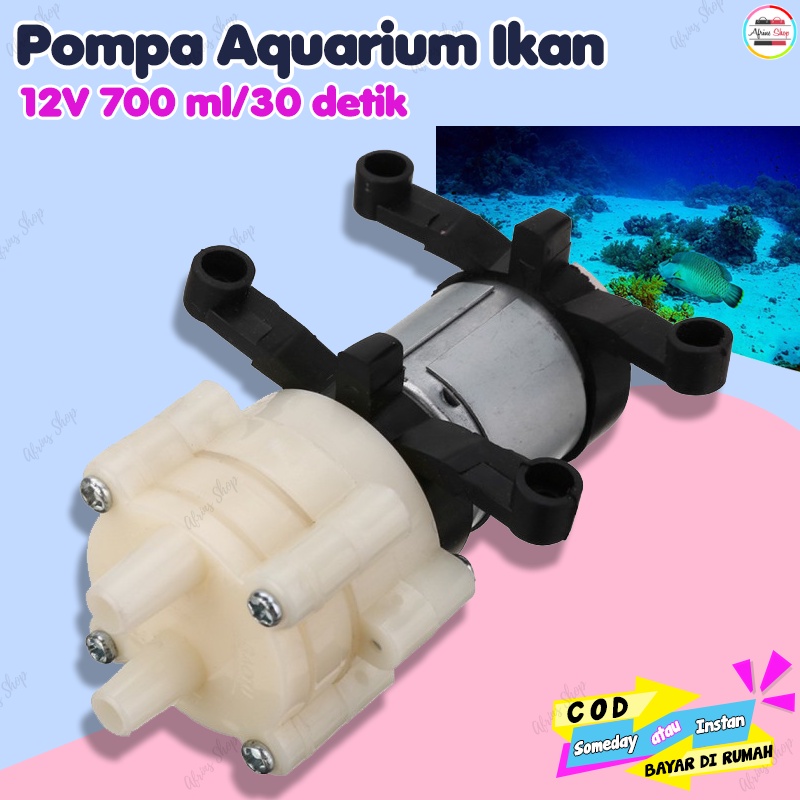 Jual Pompa Air Aquarium Mini 12V Pompa Aquarium Ikan Cupang | Shopee ...