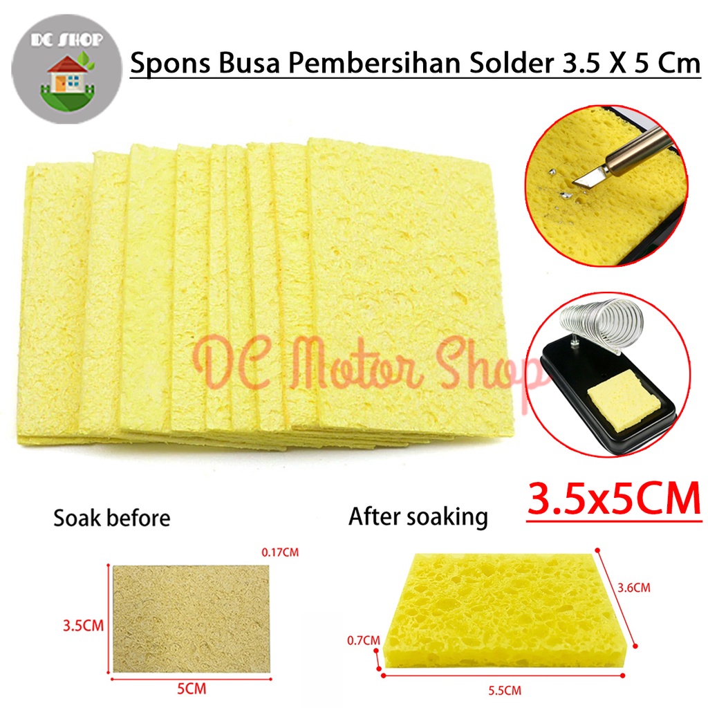 Jual Busa Pembersih Solder / Spons Sponges Cleaner Mata Solder 50*35mm ...